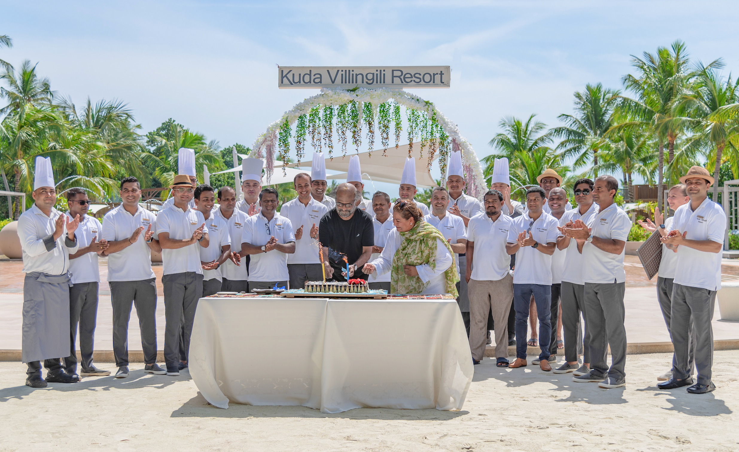 Rajinikanth holidays at Kuda Villingili Resort Maldives – Hotelier Maldives