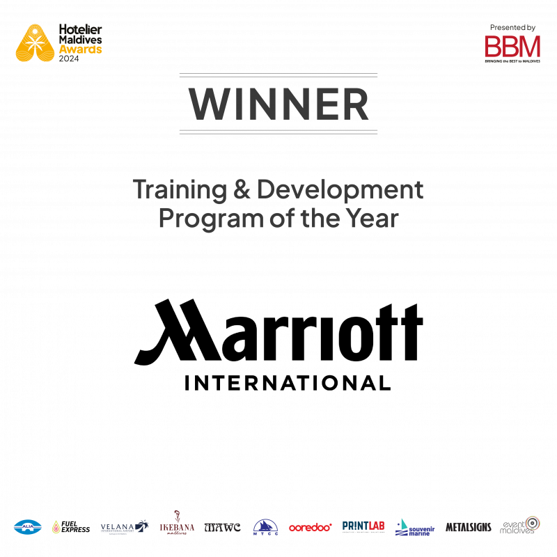 23. Training & Development Program of the Year-03 – Hotelier Maldives