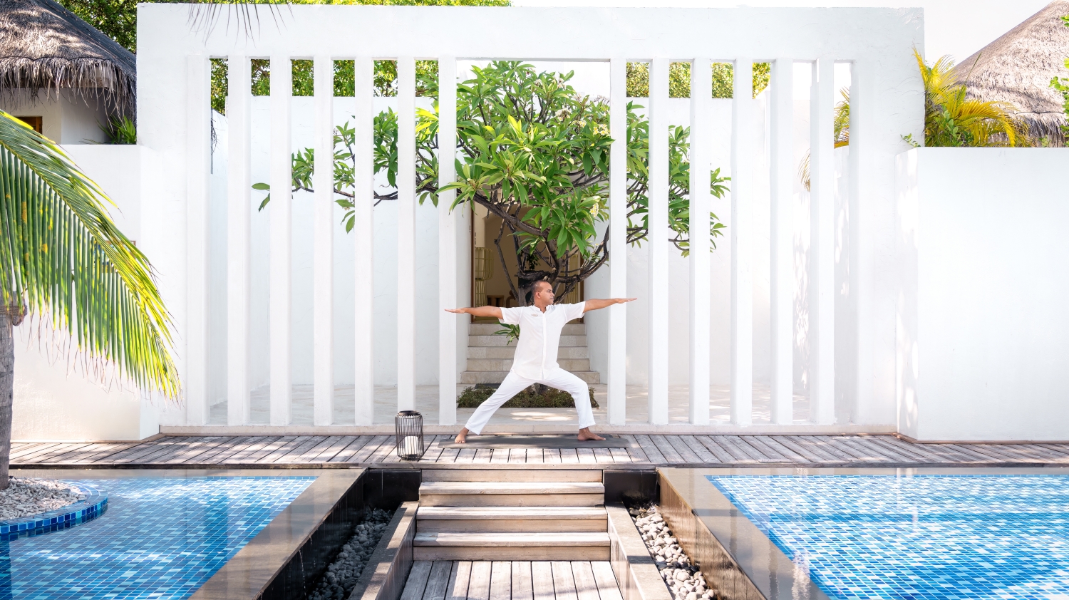 Sirru Fen Fushi releases office chair yoga routine to mark Global ...