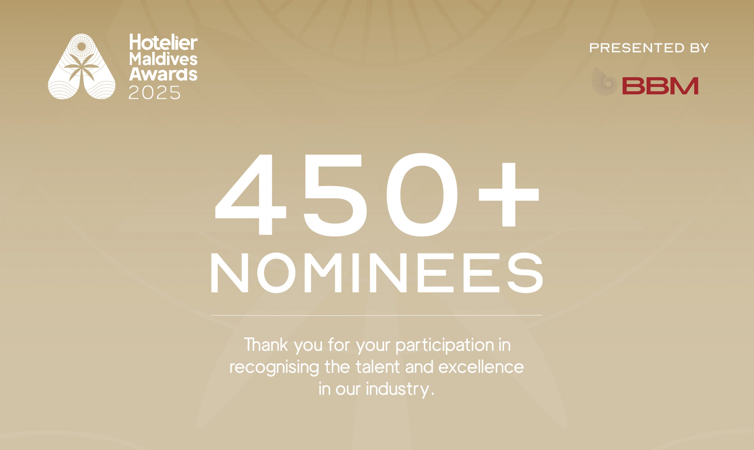 Nominations for Hotelier Maldives Awards 2025 conclude with over 450 ...
