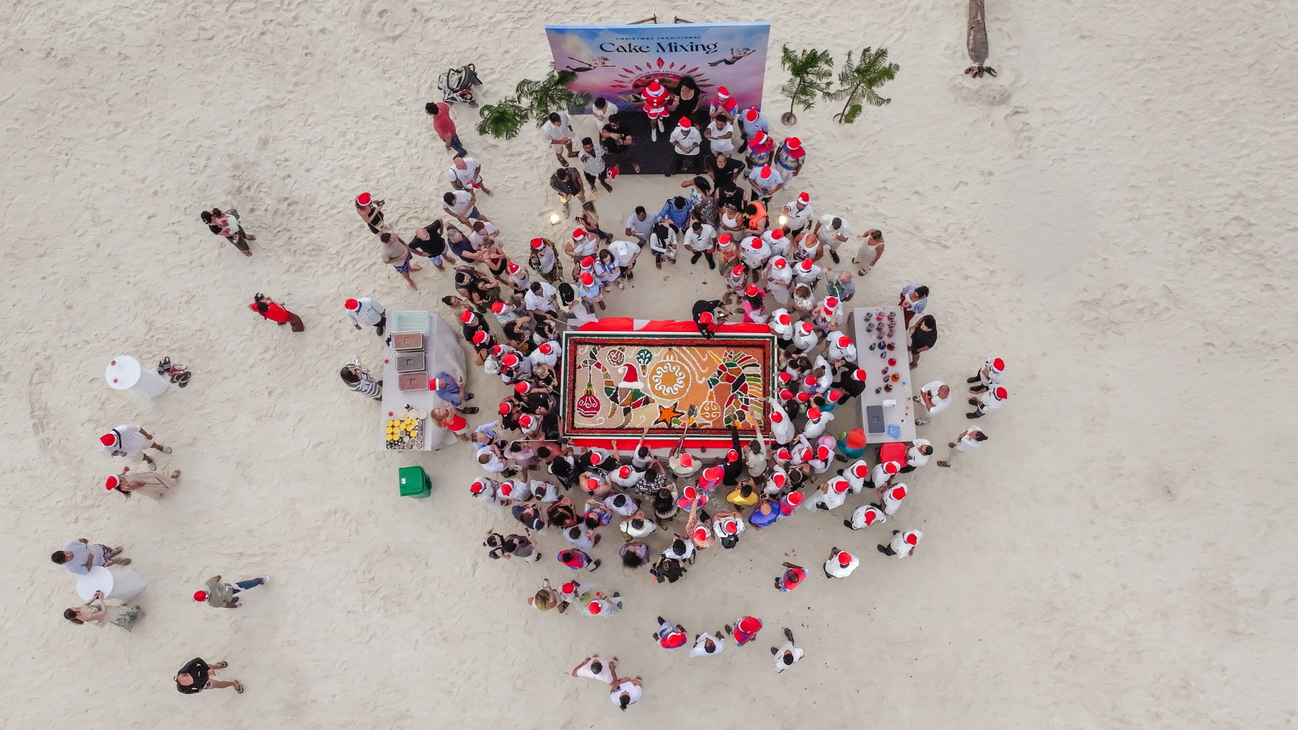 Chef Charith N. Silva leads festive Cake Mixing at Sun Siyam Olhuveli ...