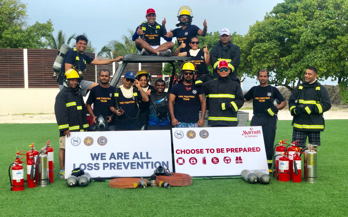 Sheraton Maldives’ leadership team undergo Industrial Fire Brigade ...